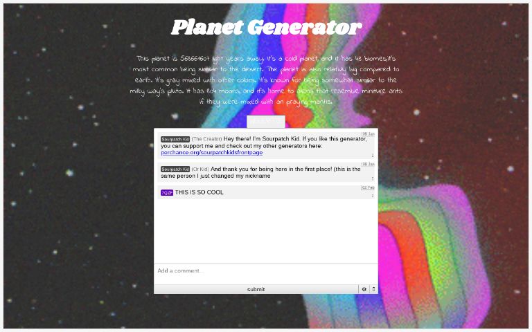 Planet Generator