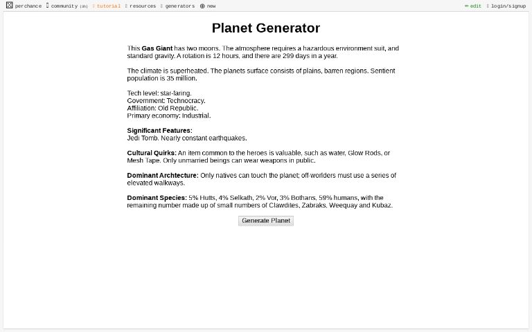Planet Generator