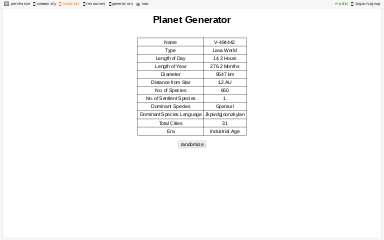 Planet Generator