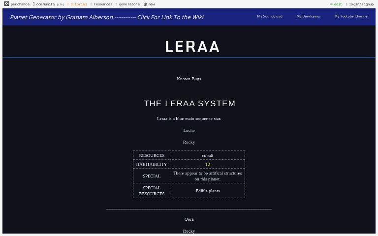Star System Generator