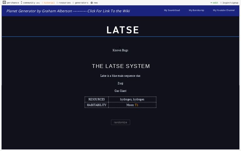 Star System Generator