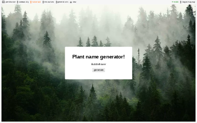 Plant name generator!