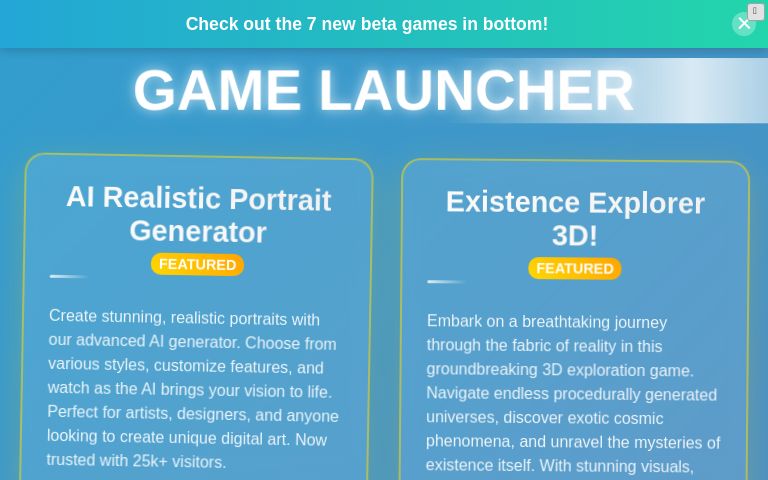 🎮 Free Instant Games (20+) 🕹️ ― Perchance Generator