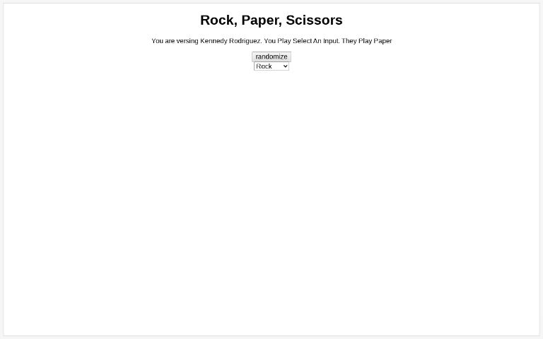Rock, Paper, Scissors ― Perchance Generator