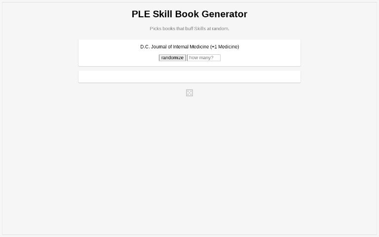 PLE Skill Book Generator