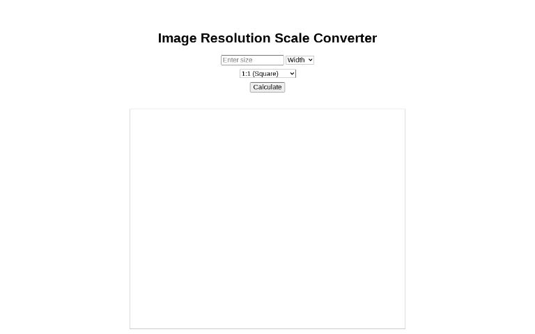 Image Resolution Scale Converter ― Perchance Generator