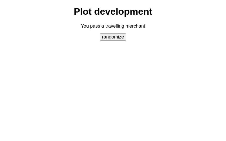 Plot development ― Perchance Generator