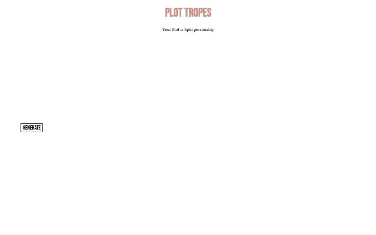 Plot Tropes ― Perchance Generator