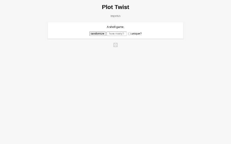 Plot Twist ― Perchance Generator