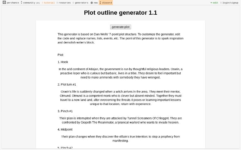 Plot outline generator 1.1