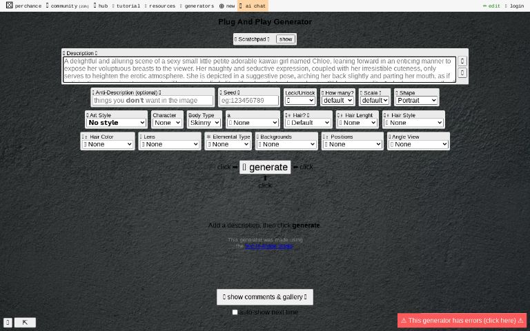 Plug And Play Generator