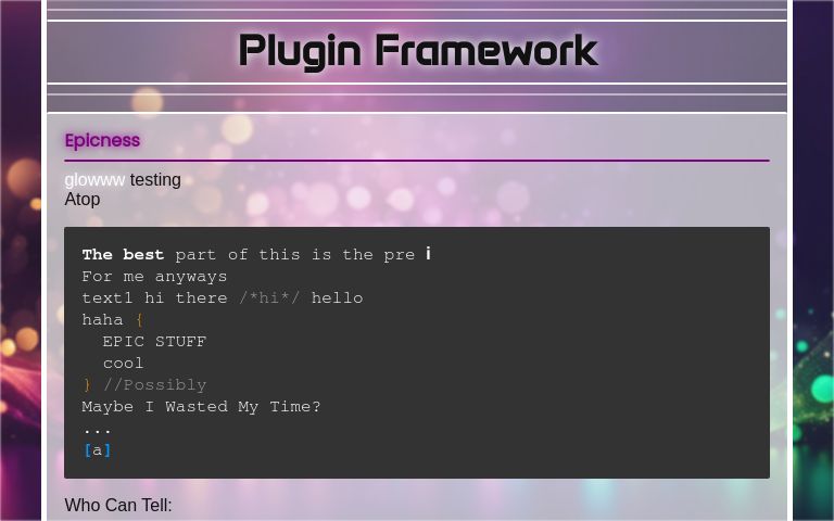 ⚡ • Plugin Framework • By Keira 💖