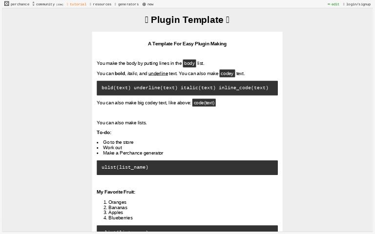🔌︎ Plugin Template 🔌︎