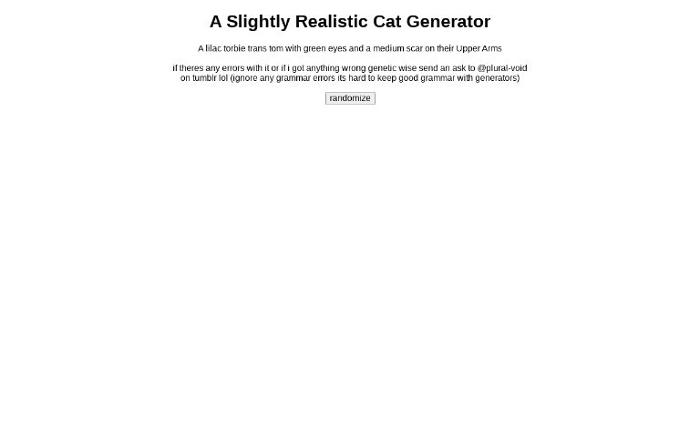 A Slightly Realistic Cat Generator
