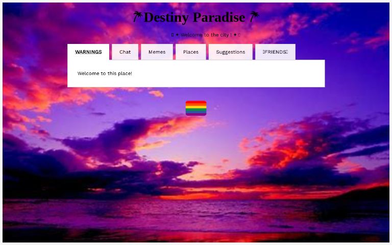 Destiny Paradise ― Perchance Generator