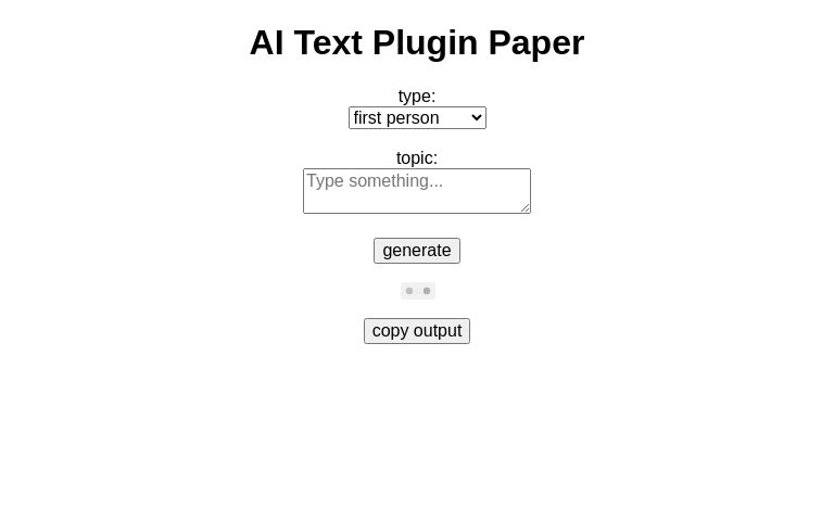 AI Text Plugin Paper