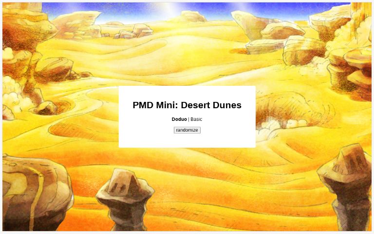 PMD Mini: Desert Dunes ― Perchance Generator