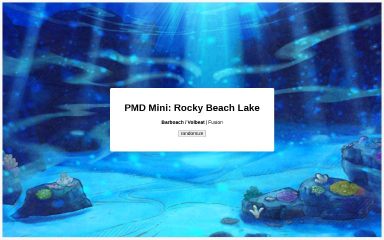 PMD Mini: Rocky Beach Lake ― Perchance Generator