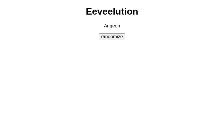 Eeveelution ― Perchance Generator