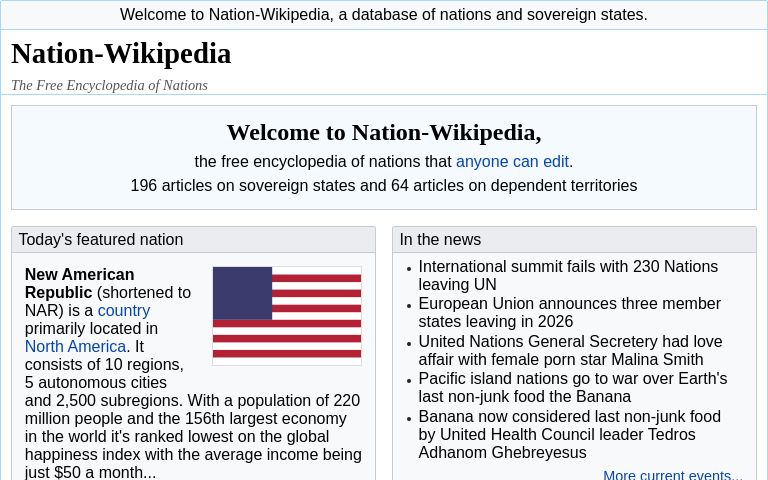 Nation-Wikipedia ― Perchance Generator