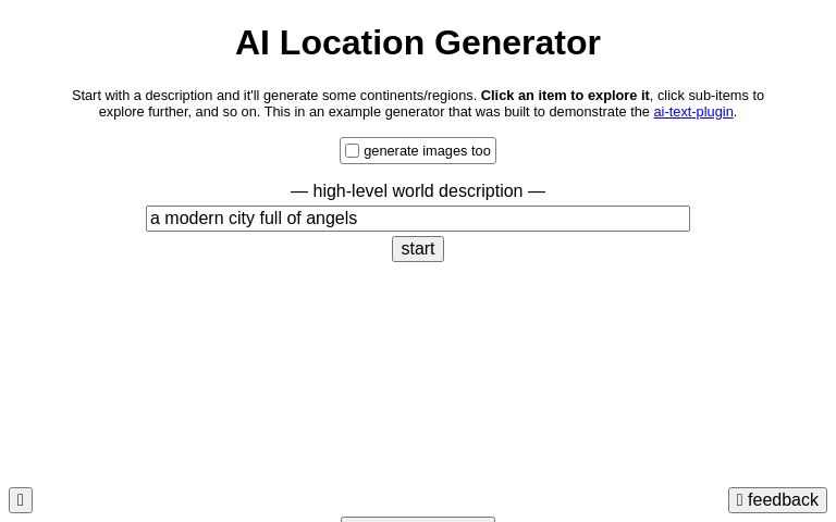 AI Location Generator