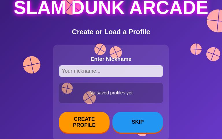 SLAM DUNK ARCADE ― Perchance Generator