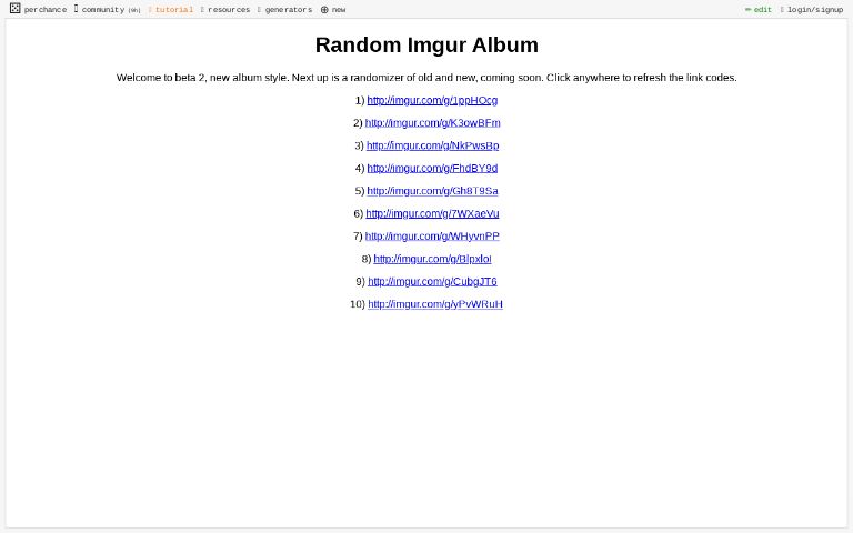 Random Imgur Album ― Perchance Generator