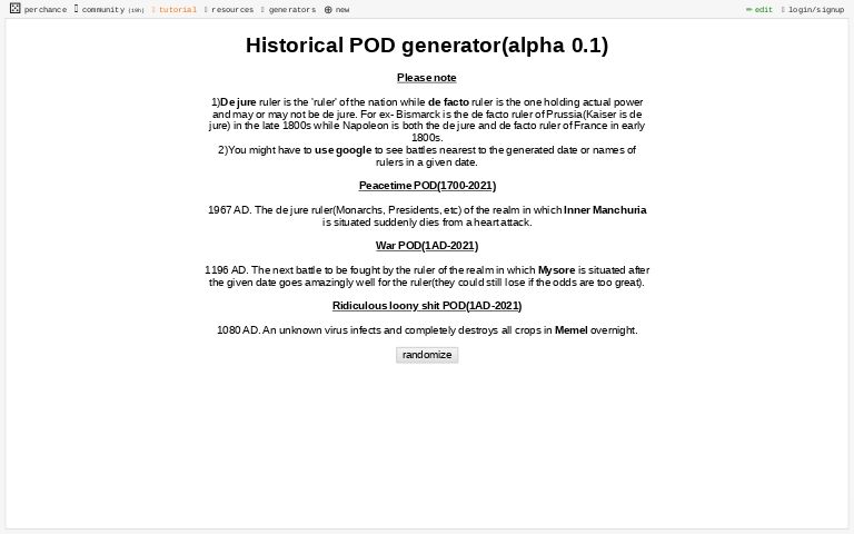 Historical POD generator(alpha 0.1)