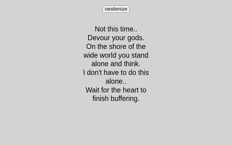 Poem Gen Example Wip