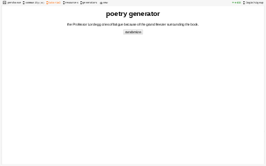 poetry generator