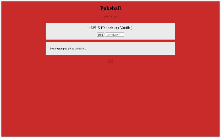 Pokeball ― Perchance Generator