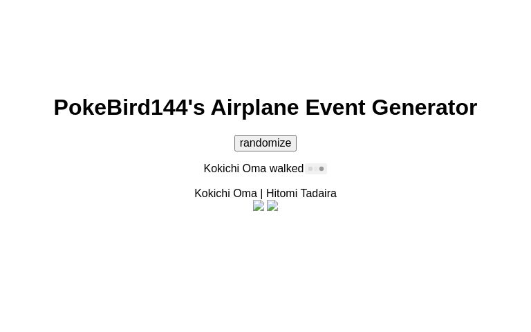 PokeBird144's Airplane Event Generator