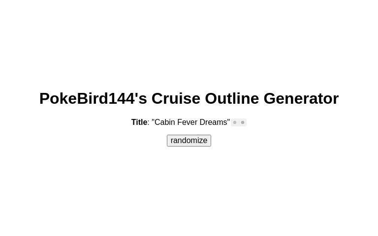 PokeBird144's Cruise Outline Generator