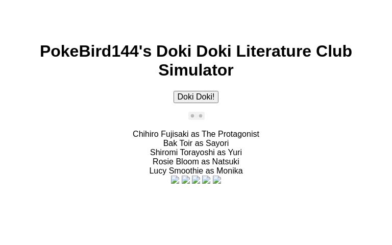 PokeBird144's Doki Doki Literature Club Simulator ― Perchance Generator