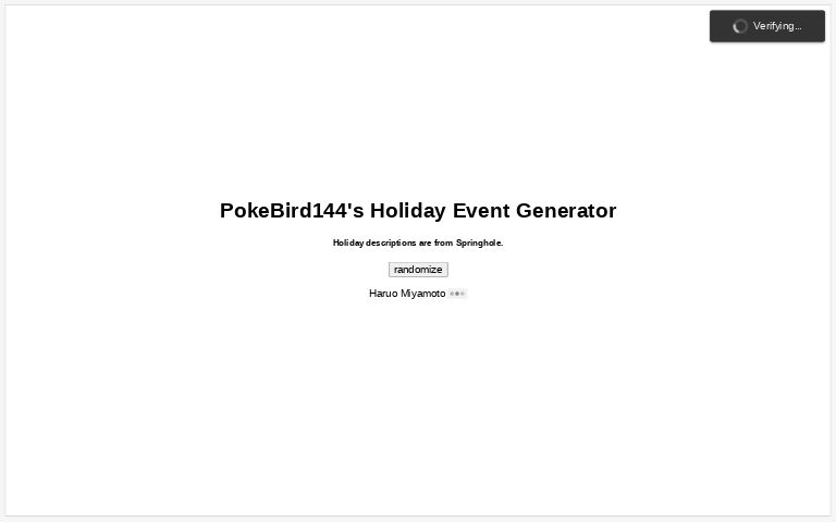 PokeBird144's Holiday Event Generator