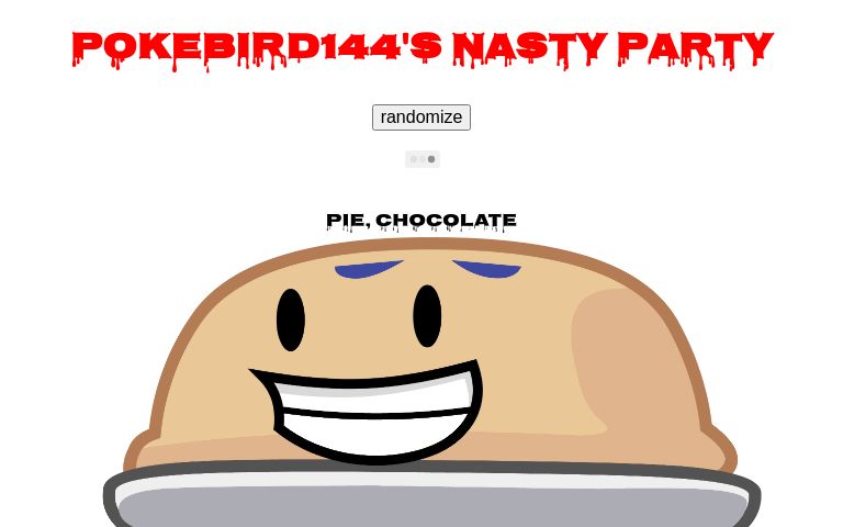 PokeBird144's Nasty Party ― Perchance Generator