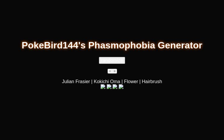 PokeBird144's Phasmophobia Generator