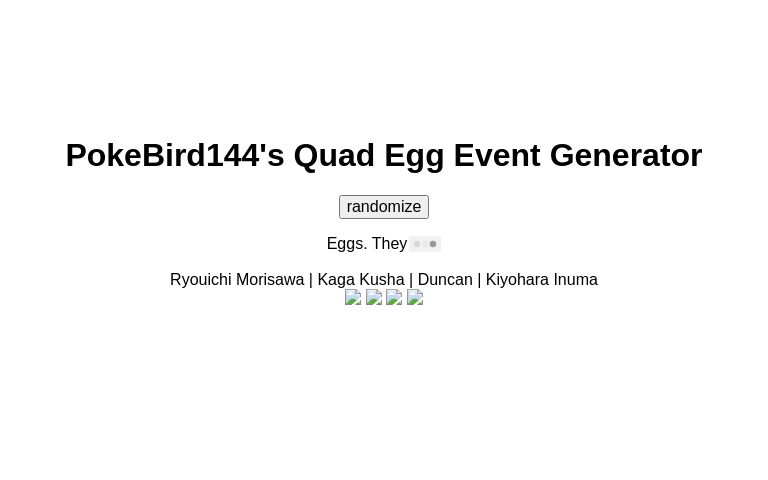 PokeBird144's Quad Egg Event Generator
