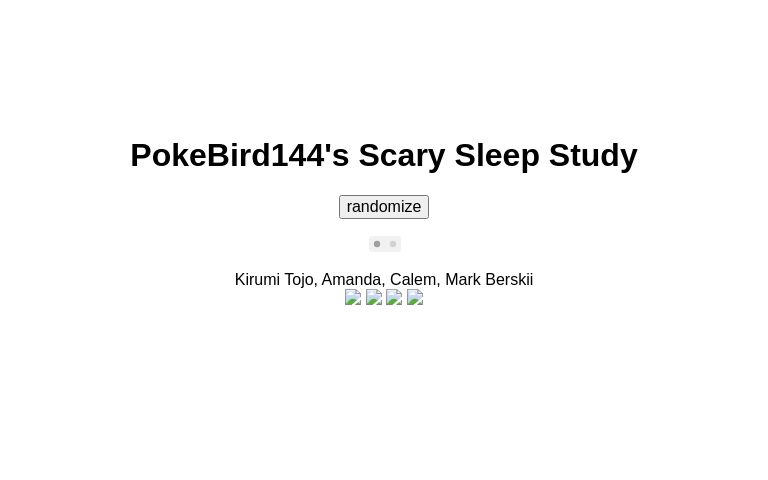 PokeBird144's Scary Sleep Study ― Perchance Generator