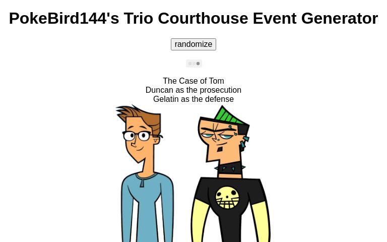 PokeBird144's Trio Courthouse Event Generator