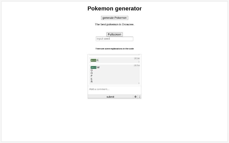 Pokemon Generator