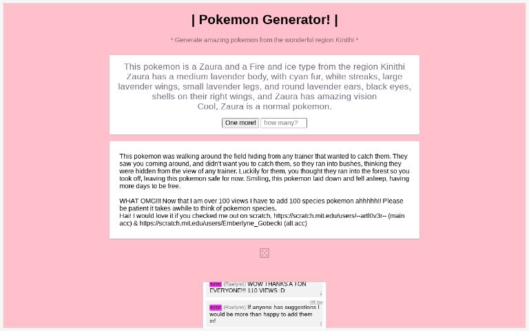 Pokemon Generator!