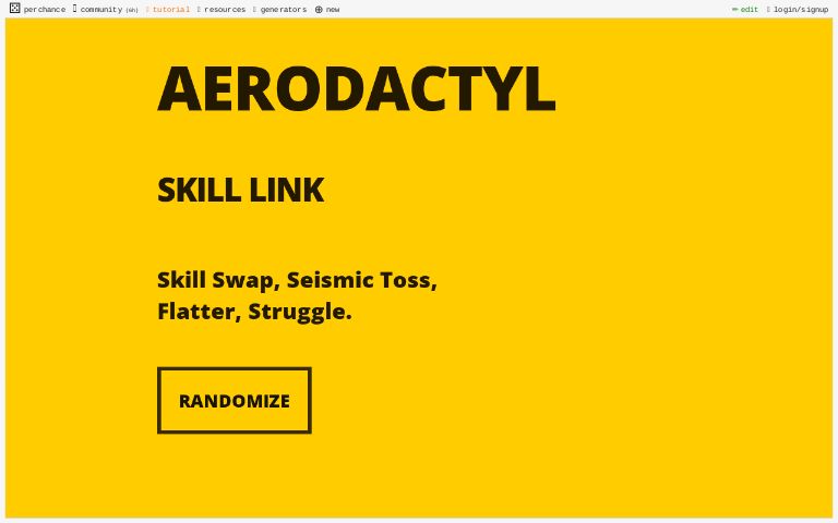 Pokemon generator