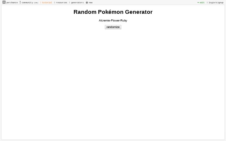 Random Pokémon Generator