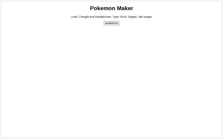 Pokemon Maker ― Perchance Generator