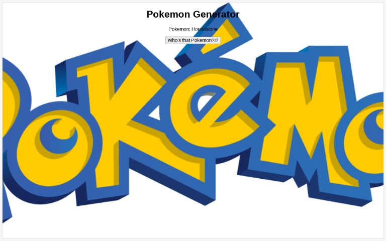 Pokemon Generator