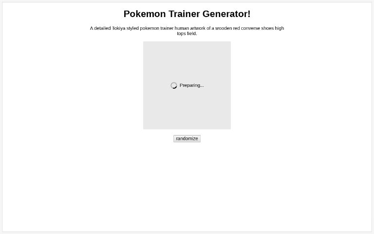 Pokemon Trainer Generator!