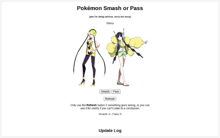Pokémon Smash or Pass ― Perchance Generator