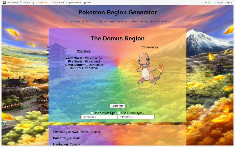 poketrainer-carrd ― Perchance Generator