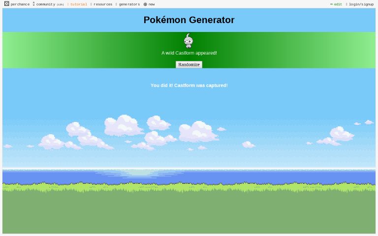 Pokémon Generator